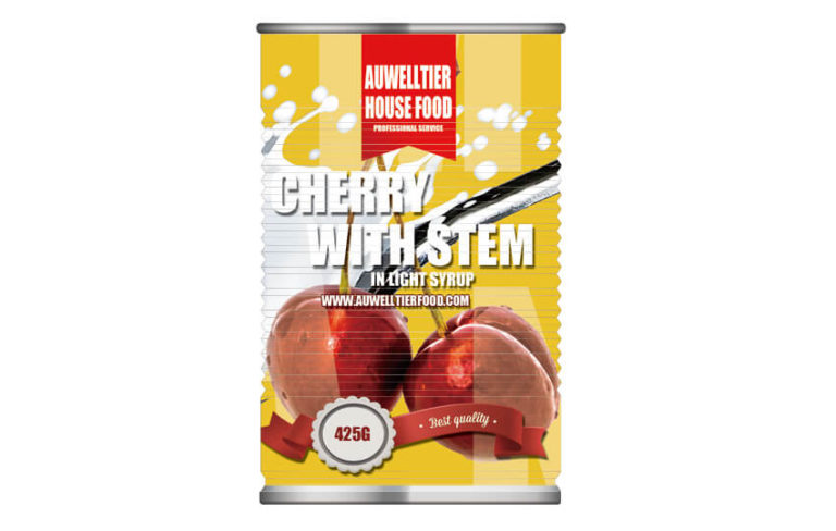 CANNED CHERRY IN LIGHT SYRUP - Auwelltier House Food Co., Limited